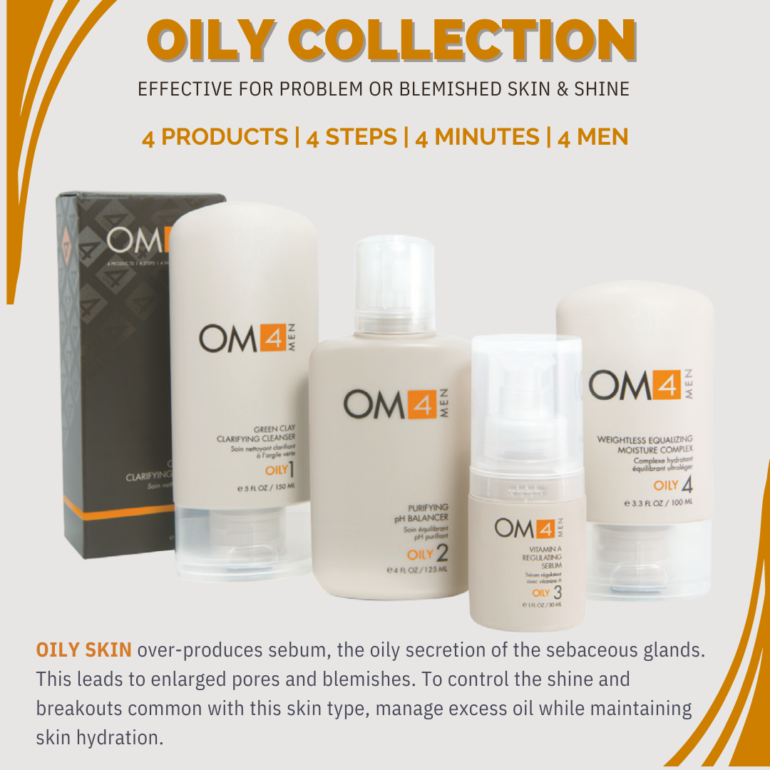 Men's Guide To Combating Oily, Blemish-Prone Skin – OM4 Organic Male