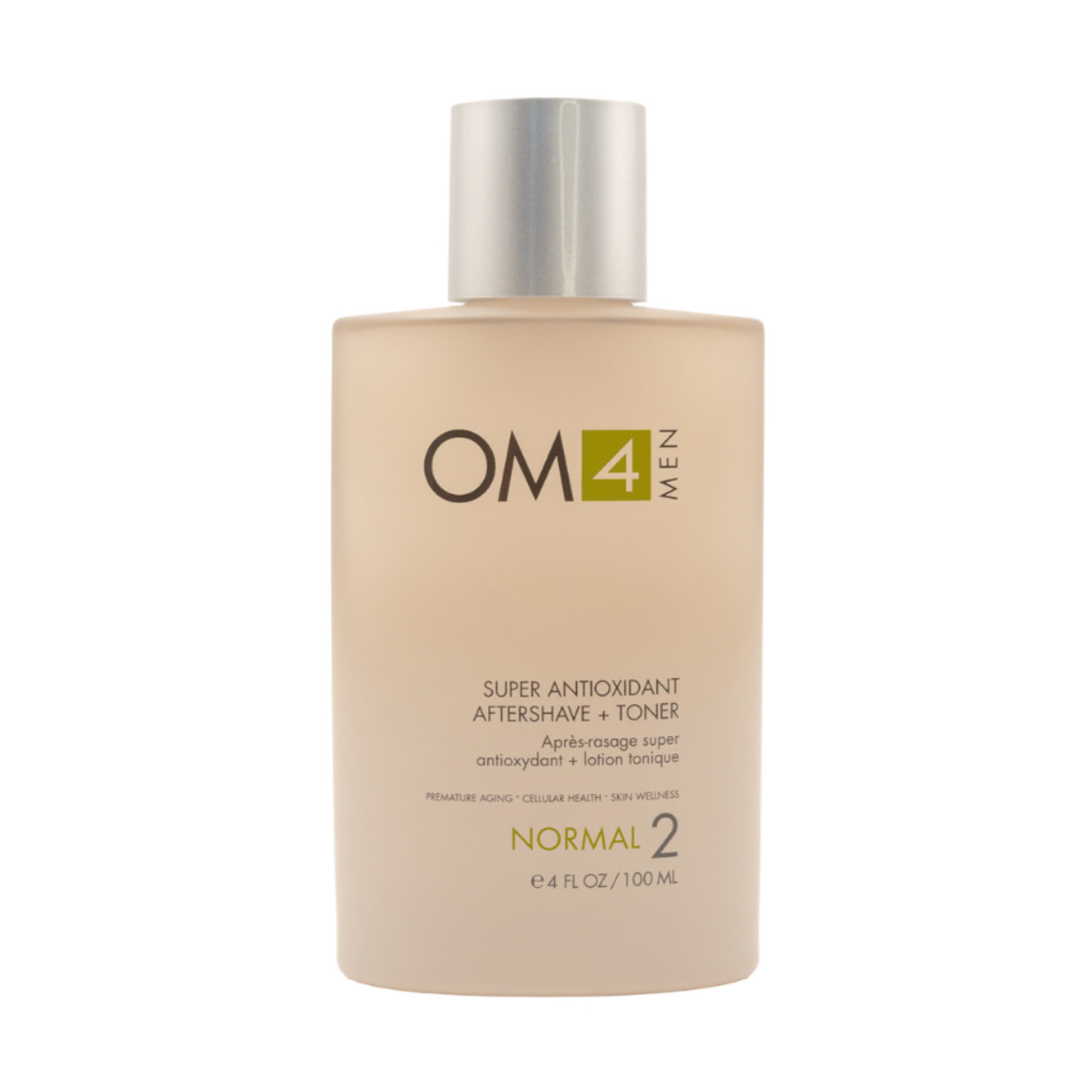 Organic Male OM4 Normal Step 2: Super Antioxidant Aftershave + Toner, 4 ...
