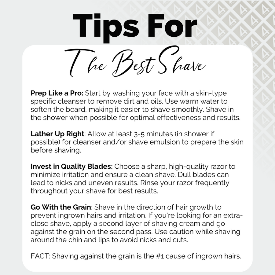 Shaving Tips & Techniques – OM4 Organic Male